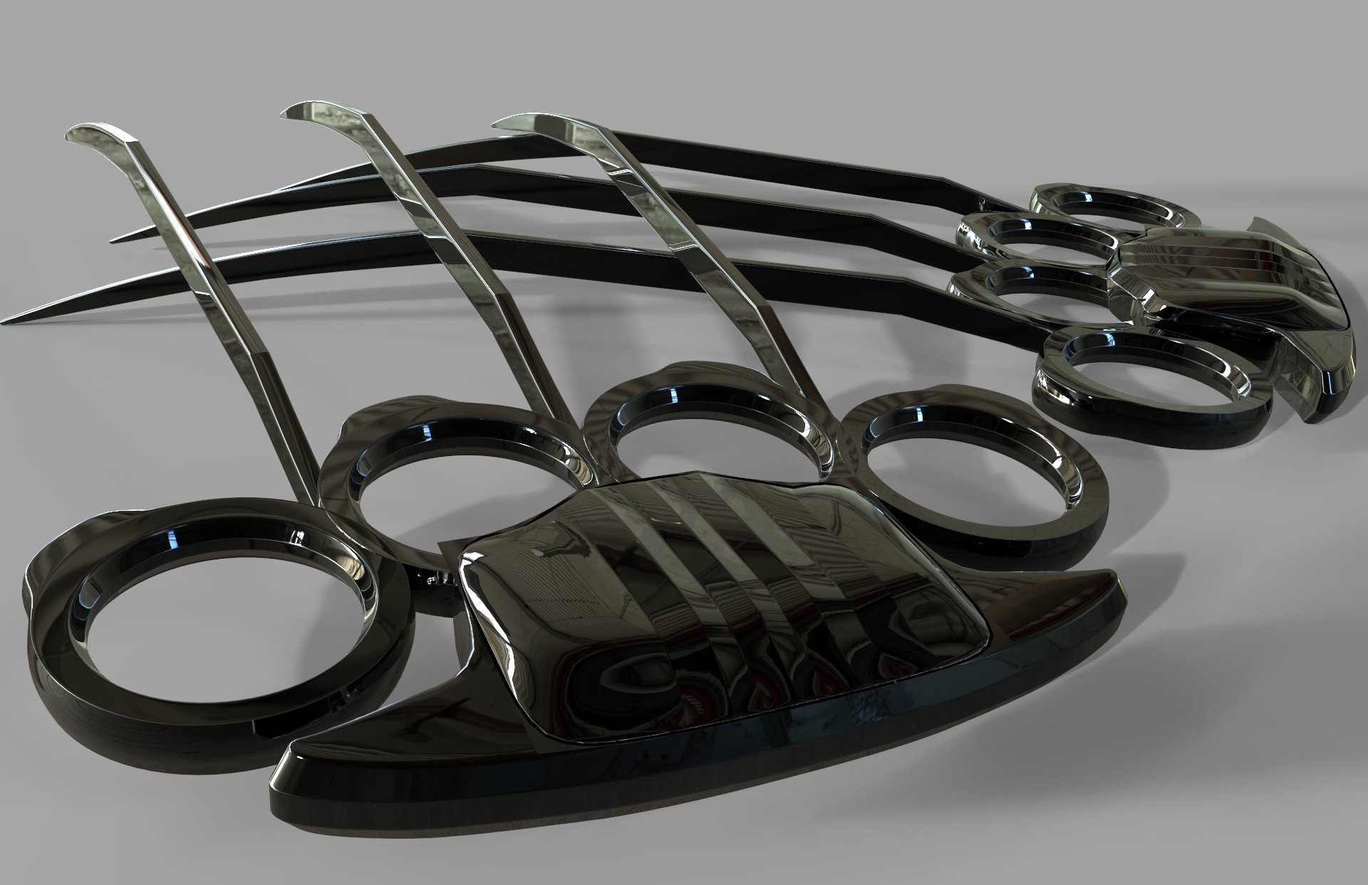 Knuckle duster Free 3D Model - .obj .ma - Free3D