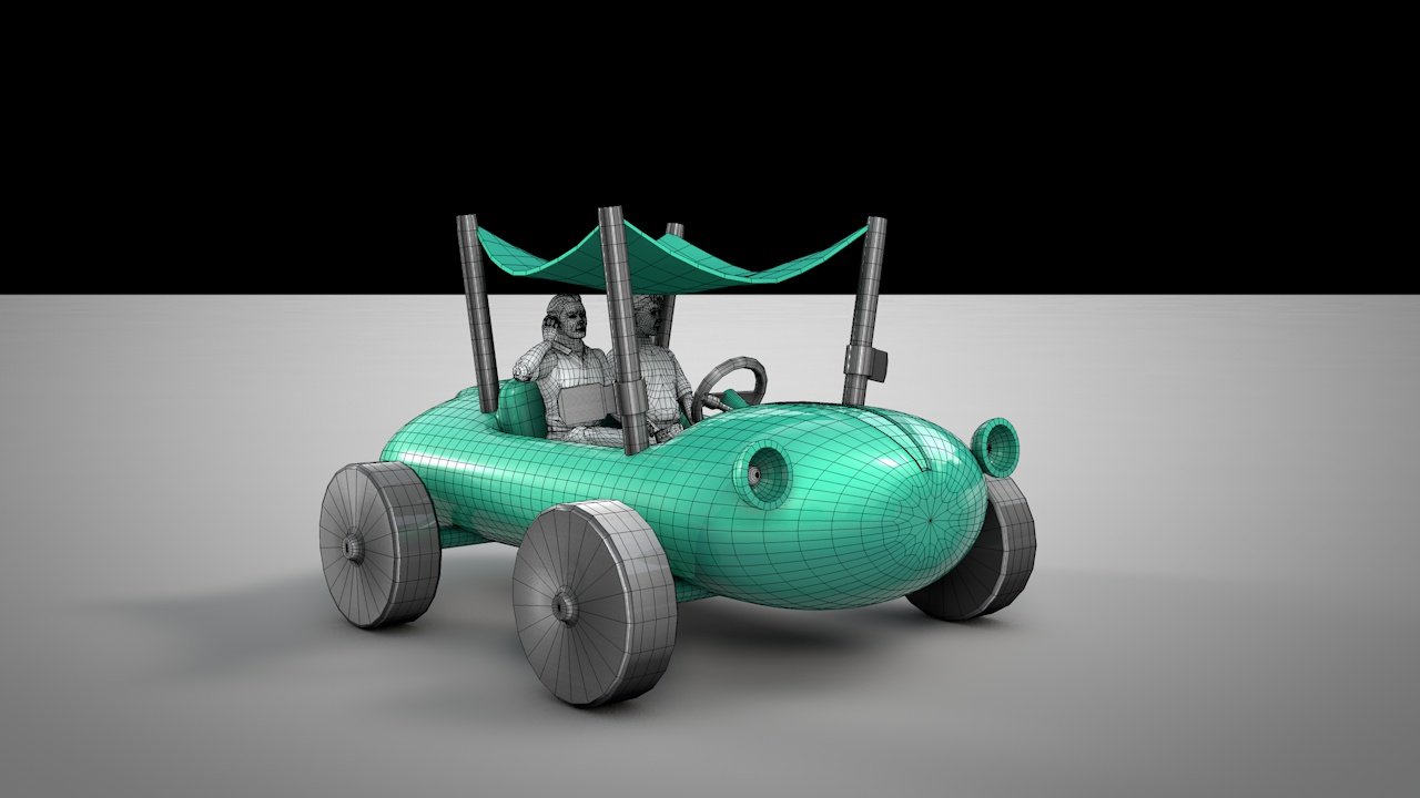 Simple Animated Car Free 3D Model - .3ds .obj .dae .c4d .fbx - Free3D