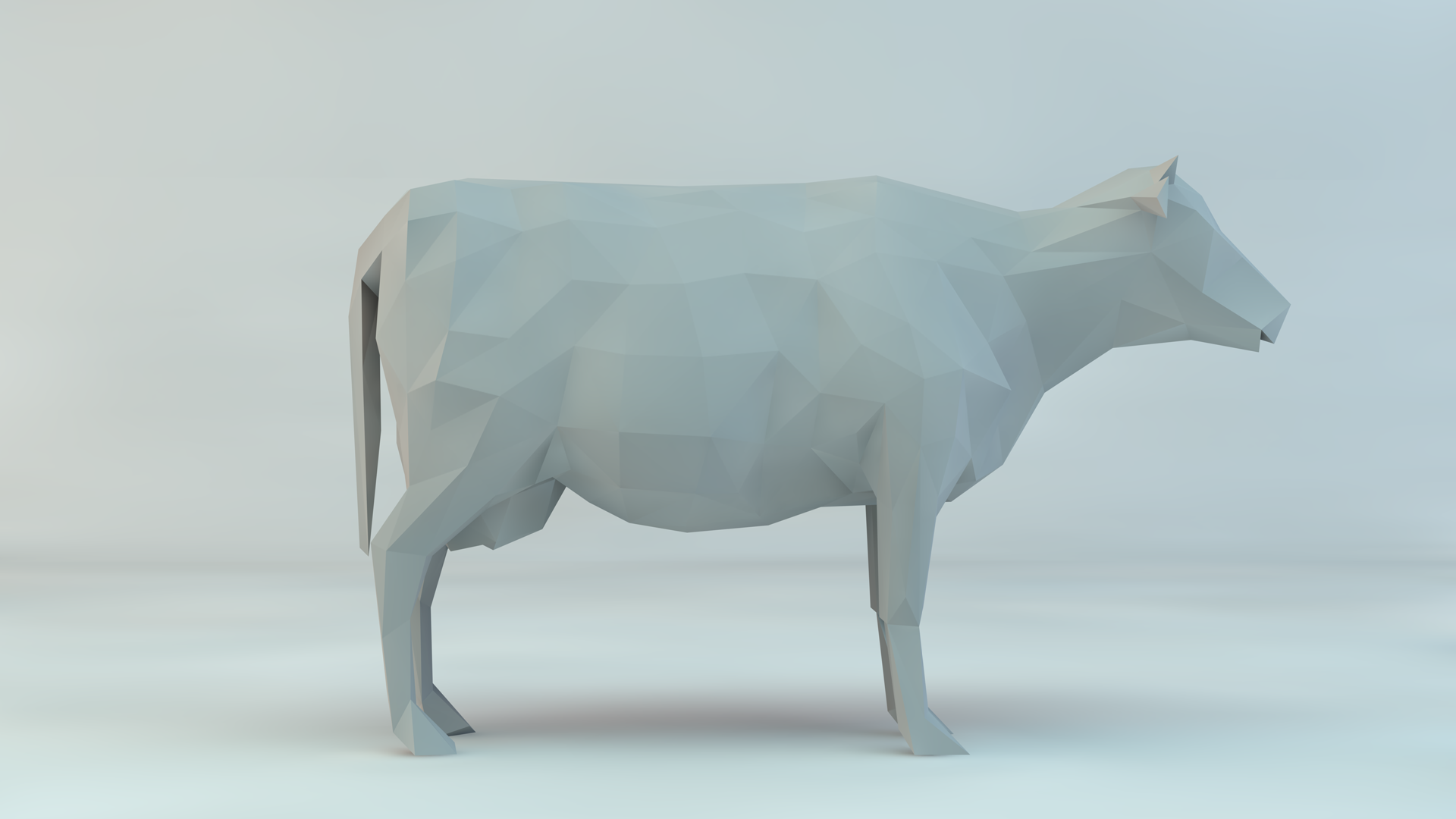 Low poly cow Free 3D Model - .3ds .obj .dae .c4d .fbx - Free3D