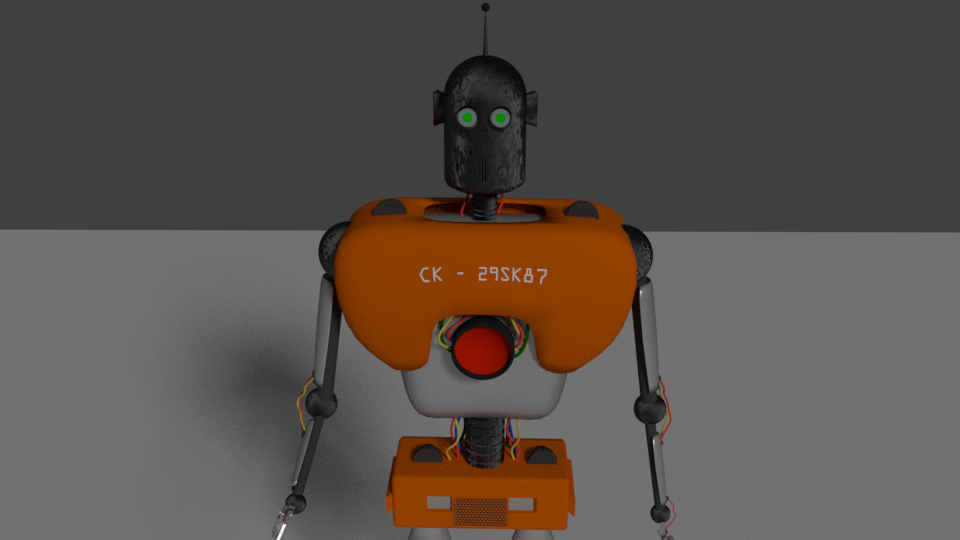Simple Robot Free 3D Model - .obj .dae .blend .mtl - Free3D