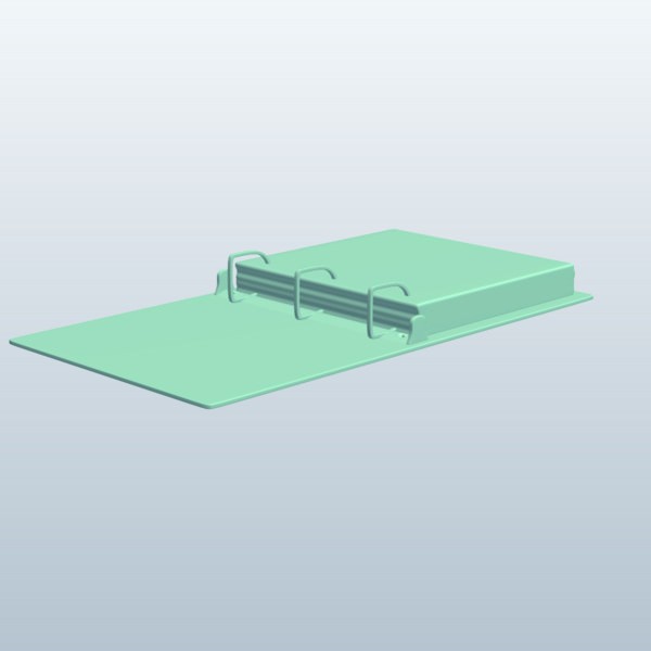 Ring binder v1 Free 3D Model - .obj .stl - Free3D