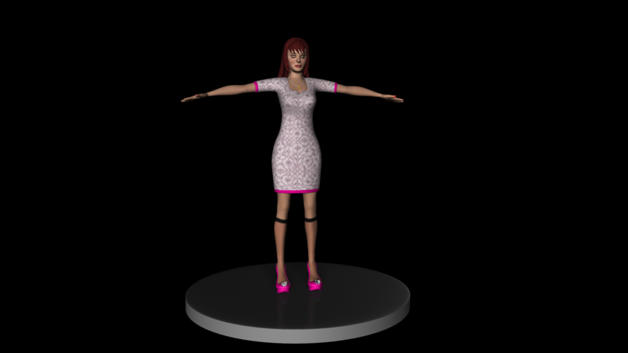 Female Character Free 3D Model - .ma - Free3D