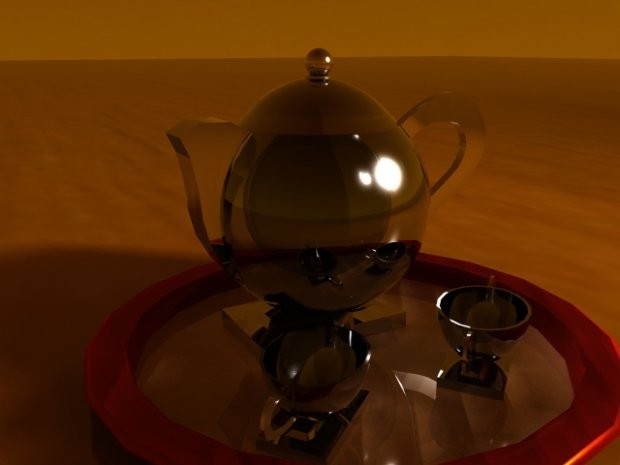 Tea set Free 3D Model - .mb - Free3D