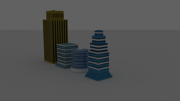 Cartoon skyscraper Free 3D Model - .3ds .blend .fbx - Free3D