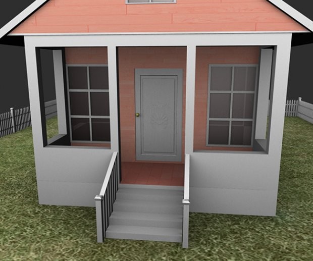 Cottage House Free 3D Model - .mb .fbx - Free3D