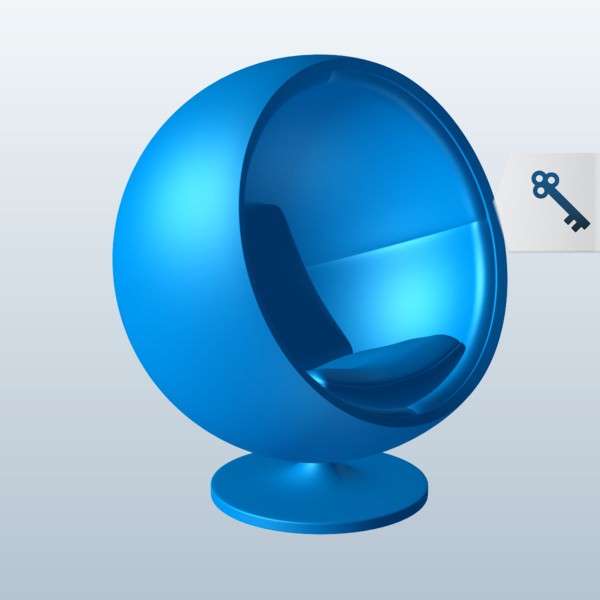 Egg Chair v3 Free 3D Model - .obj .stl - Free3D