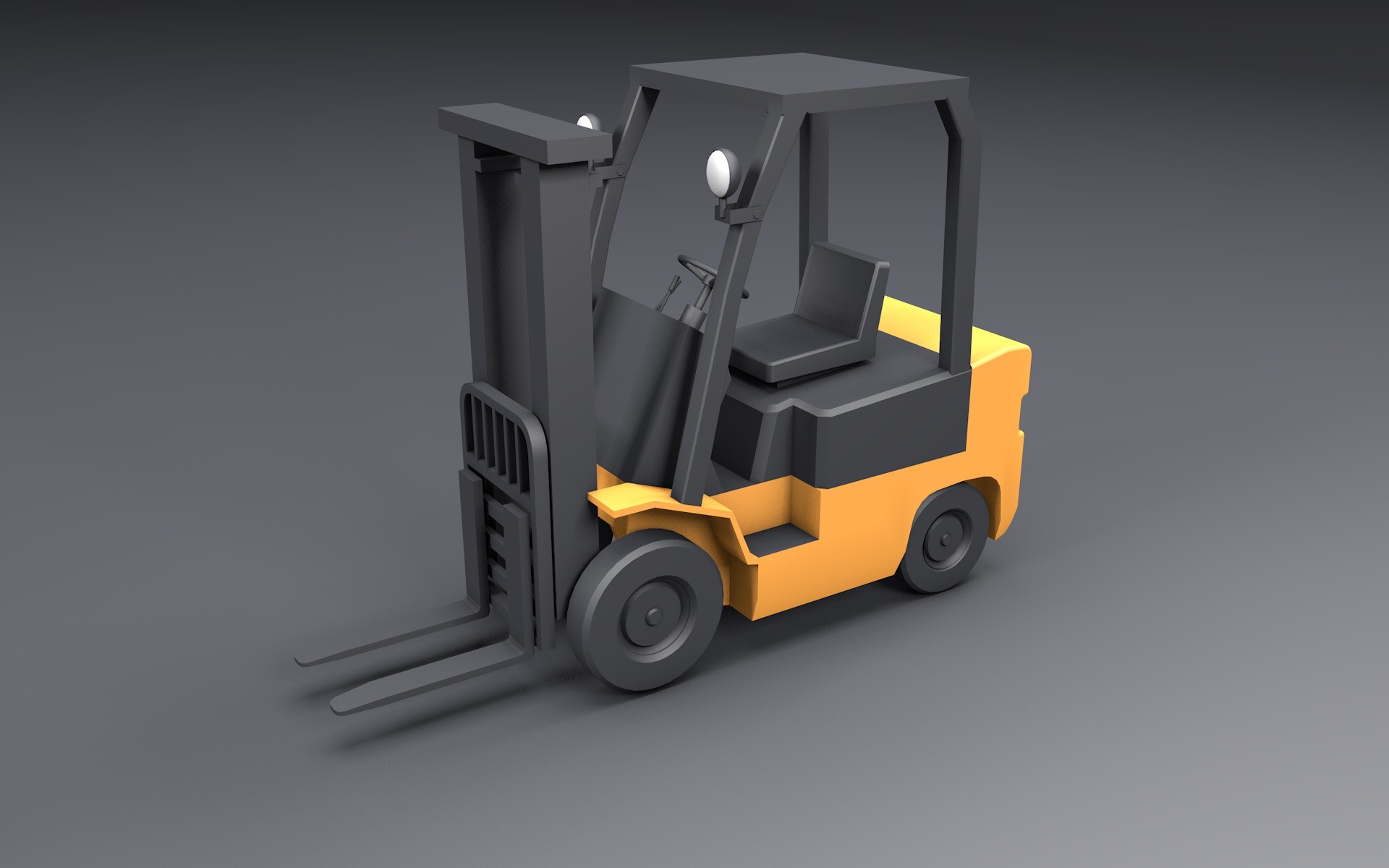 Forklift Free 3D Model - .obj .c4d .fbx - Free3D