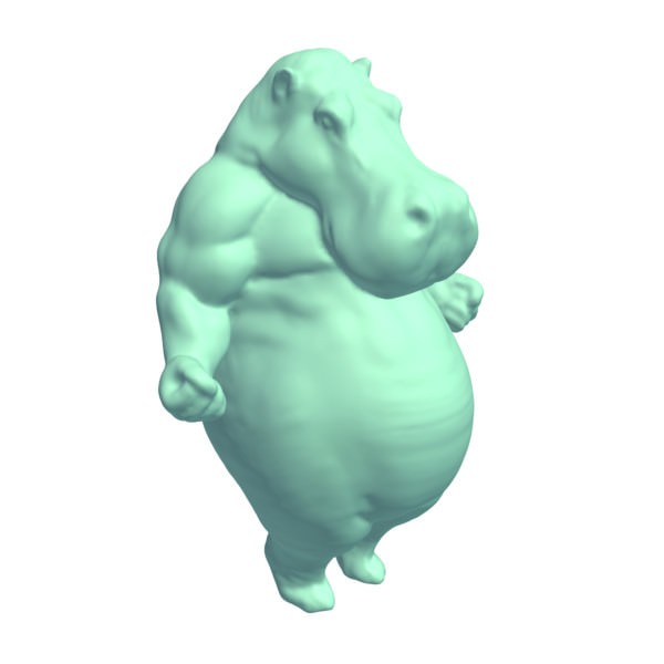 HybridCreature Hippo v2 Free 3D Model - .obj .stl - Free3D