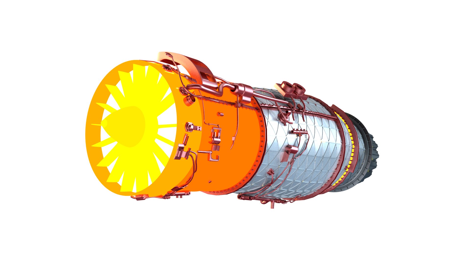 Animation - Jet Engine Free 3D Model - .mb - Free3D