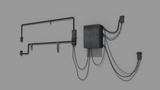 Wall Fuse Boxes Free 3D Model - .3ds .obj .fbx - Free3D