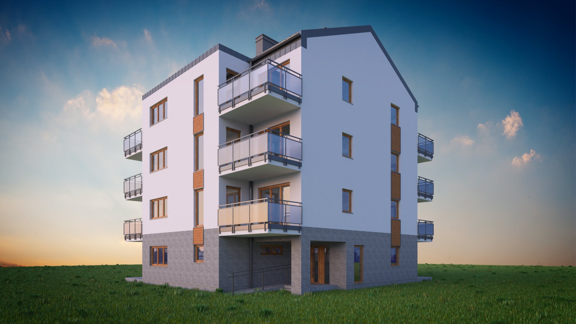 Building House 04 Free 3D Model - .obj .dae .blend .fbx - Free3D