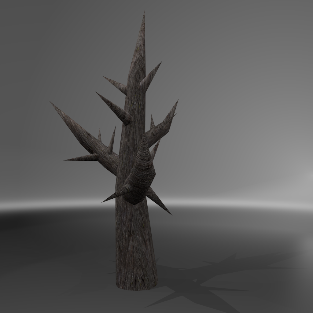 Low Poly Dead Tree Free 3D Model - .obj .mtl - Free3D