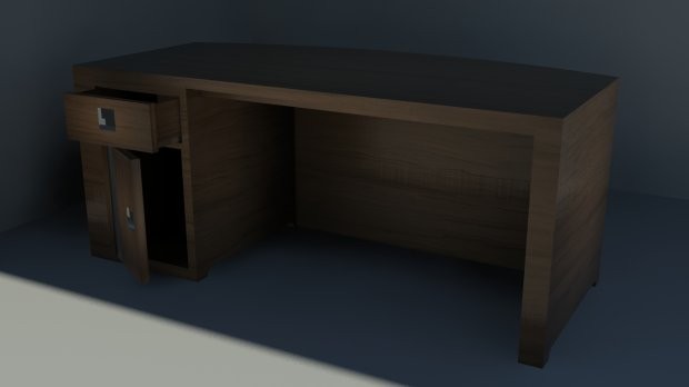 Ofis masası Ücretsiz 3D Model - .max - Free3D