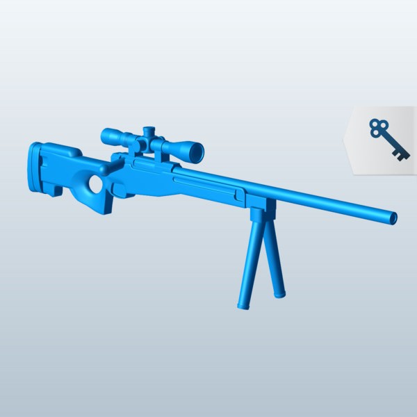 Sniper rifle v1 Free 3D Model - .obj .stl - Free3D