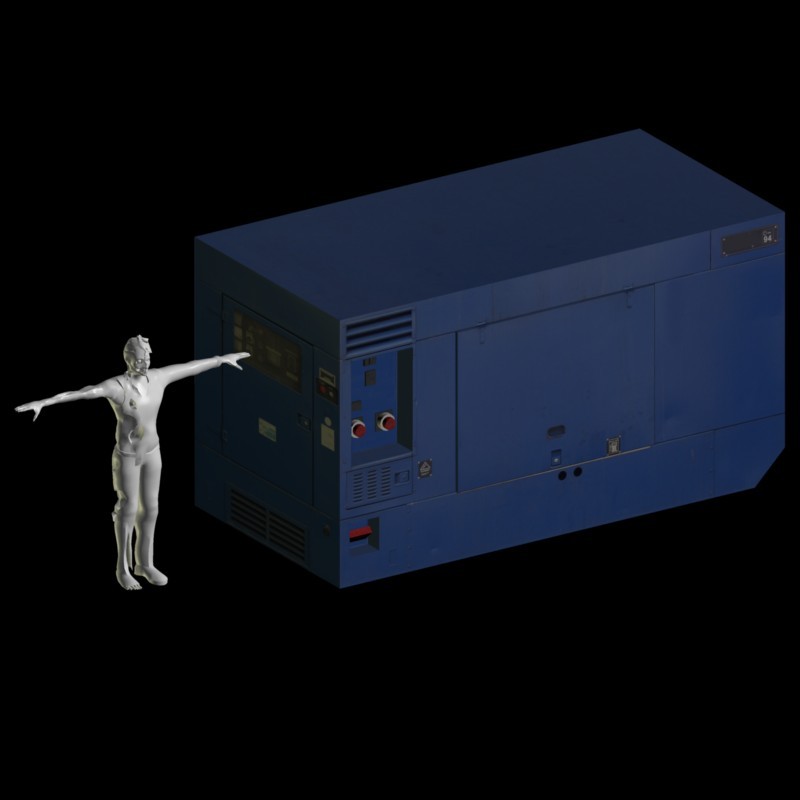 Generator Free 3D Model - .an8 .3ds .obj - Free3D