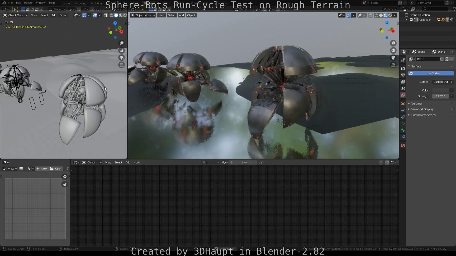 Sphere-Bots Run-Cycle Test on Rough Terrain Free 3D Model - .png .jpg ...
