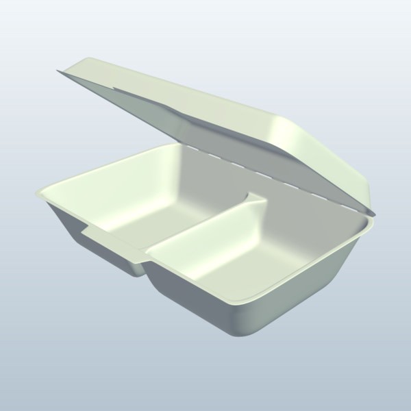 Clamshell box large two rectangles v2 Free 3D Model - .obj .stl - Free3D