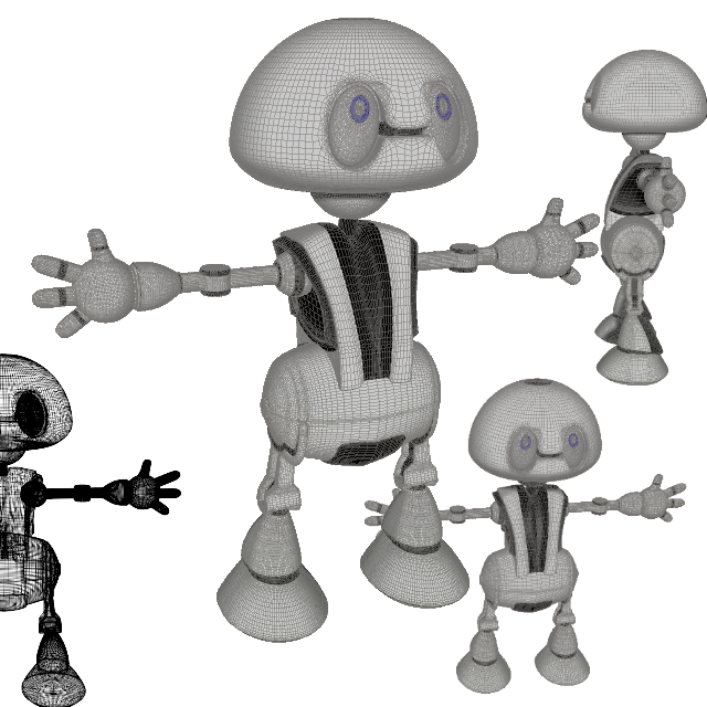 Robot Free 3D Model - .3ds .obj .blend .fbx .mtl - Free3D