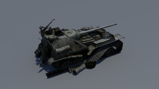 SU-101 «Uralmash» Free 3D Model - .obj .max .dds - Free3D