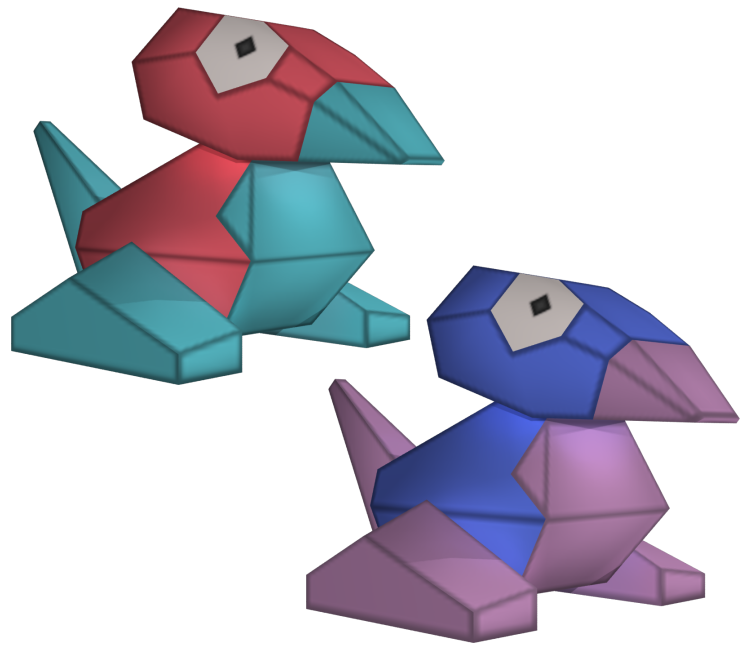 Porygon (Pokemon) Free 3D Model - .dae .fbx - Free3D