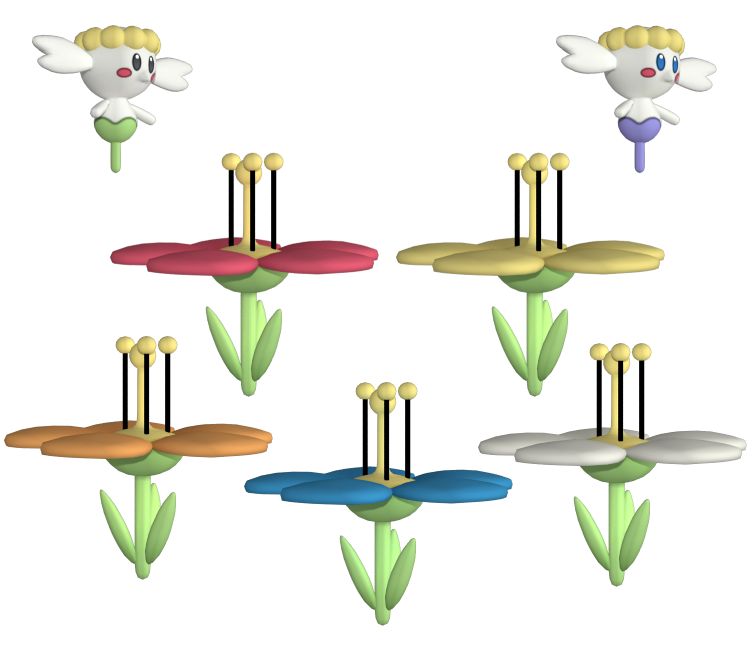 FlabÃ©bÃ© (Pokemon) Free 3D Model - .dae .fbx - Free3D