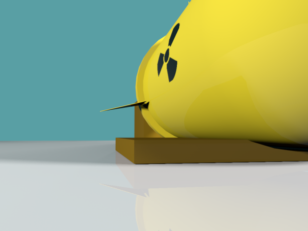 Yellow Nuclear Missile Bomb Free 3D Model - .3ds .obj .dae .c4d .fbx ...