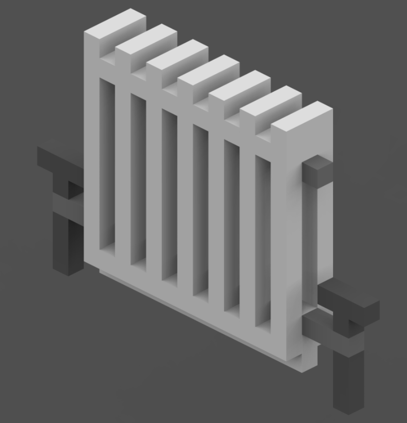 Voxel Radiator Free 3D Model - .obj .png .mtl - Free3D