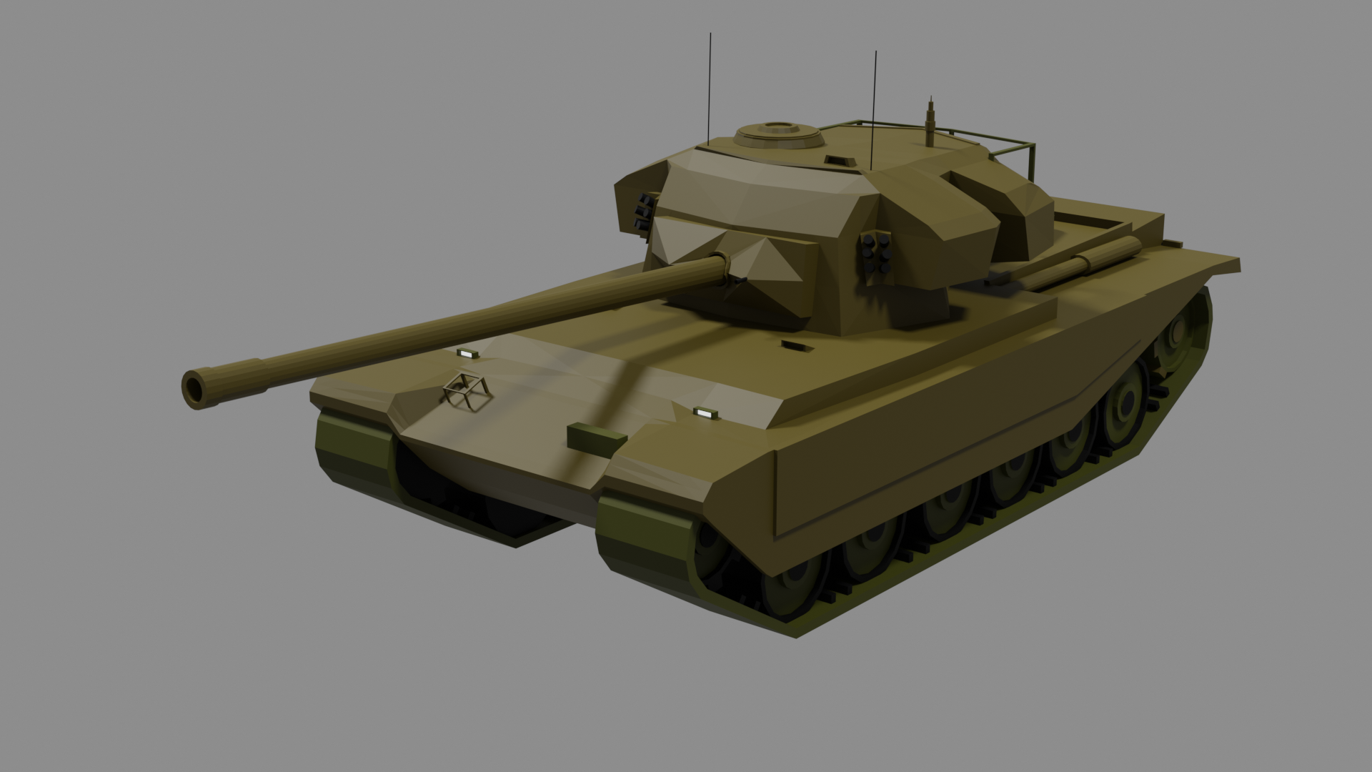 Tank low poly 3 Free 3D Model - .blend .obj .fbx .dae - Free3D