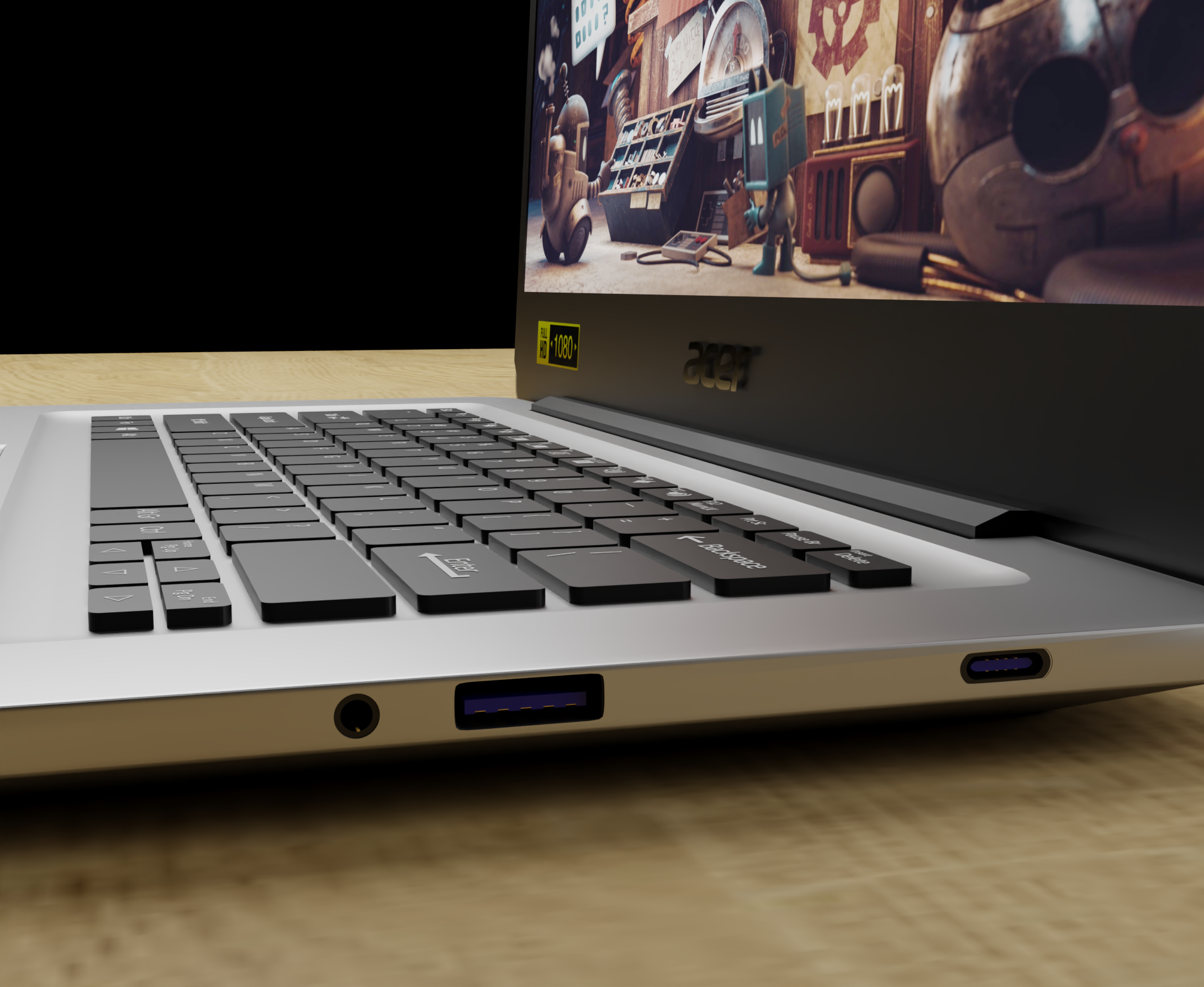 Laptop Acer Free 3D Model - .blender - Free3D