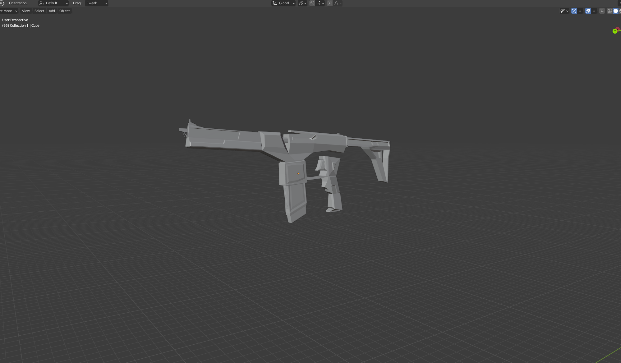 Low poly gun Free 3D Model - .obj - Free3D