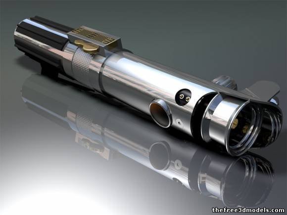 Anakin Skywalker Star Wars ROTS Lightsaber Free 3D Model - .obj - Free3D