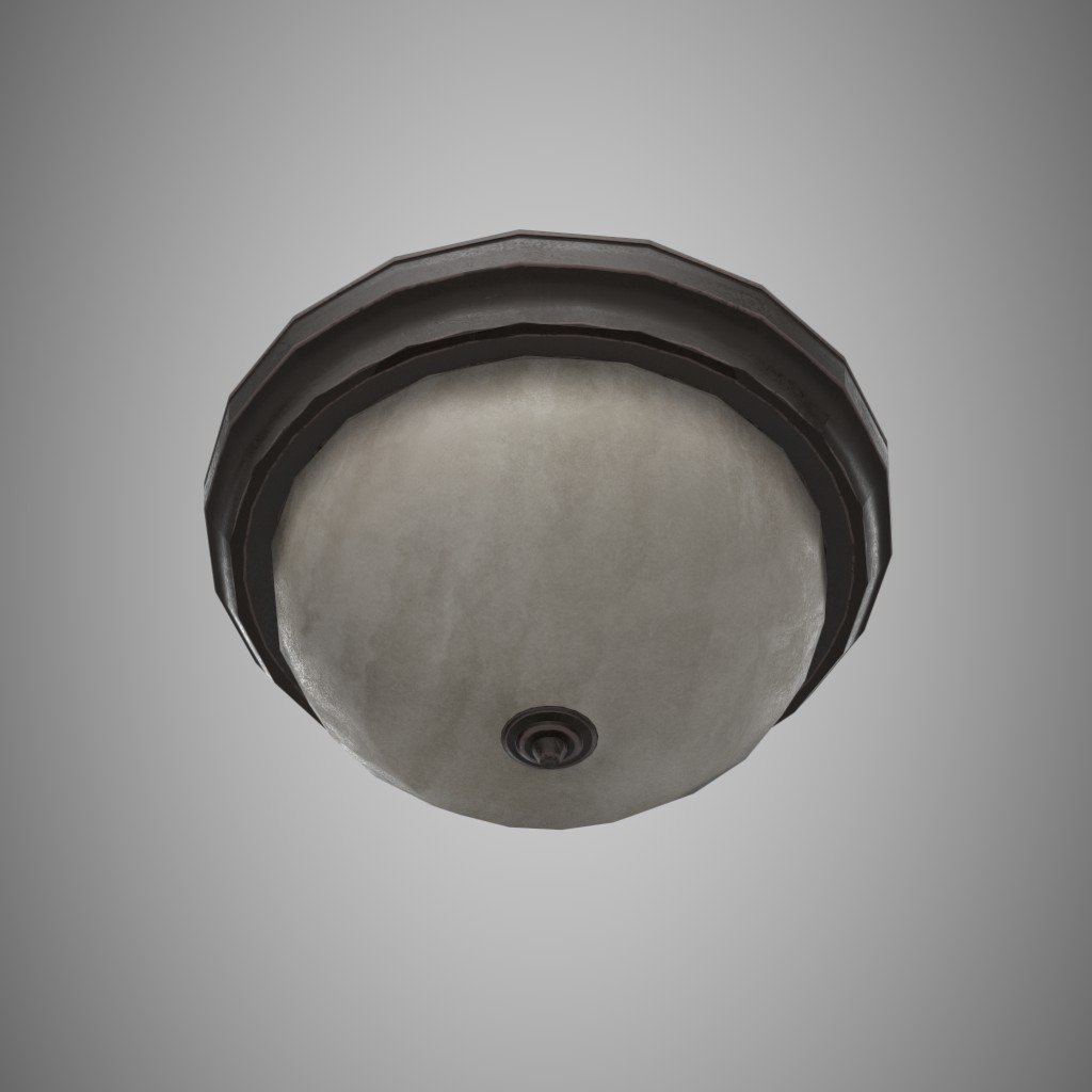 Ceiling Light Free 3D Model - .obj .fbx - Free3D