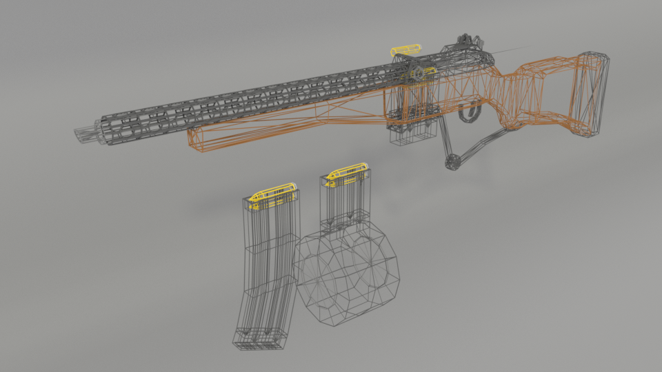 Low poly gun Free 3D Model - .blend .dae .fbx - Free3D