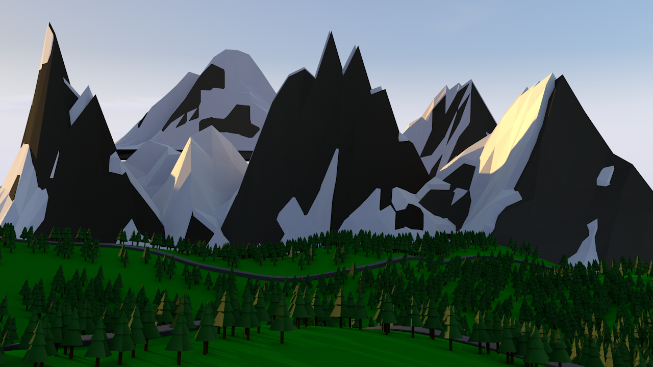 Low poly ground Free 3D Model - .c4d - Free3D