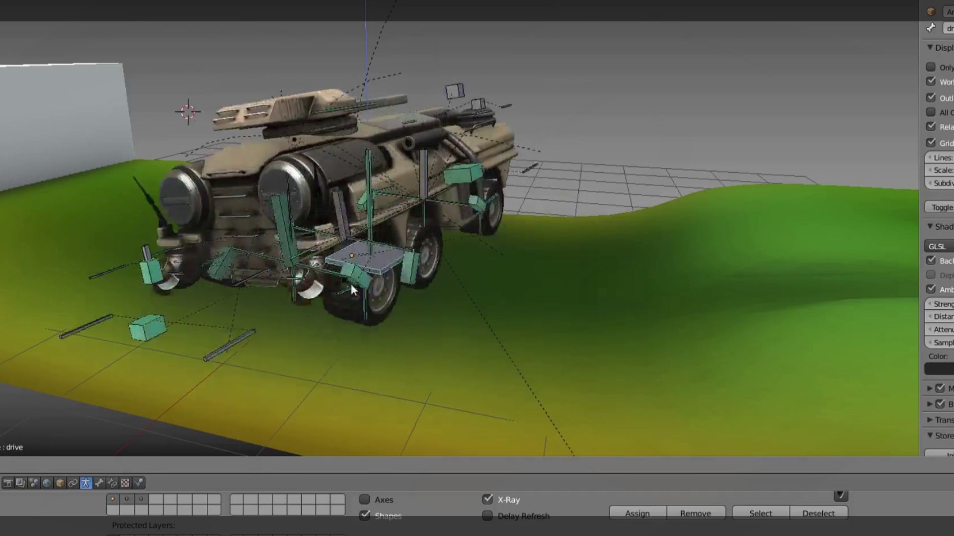 Amphibious Tank (New Rig) Free 3D Model - .blend - Free3D