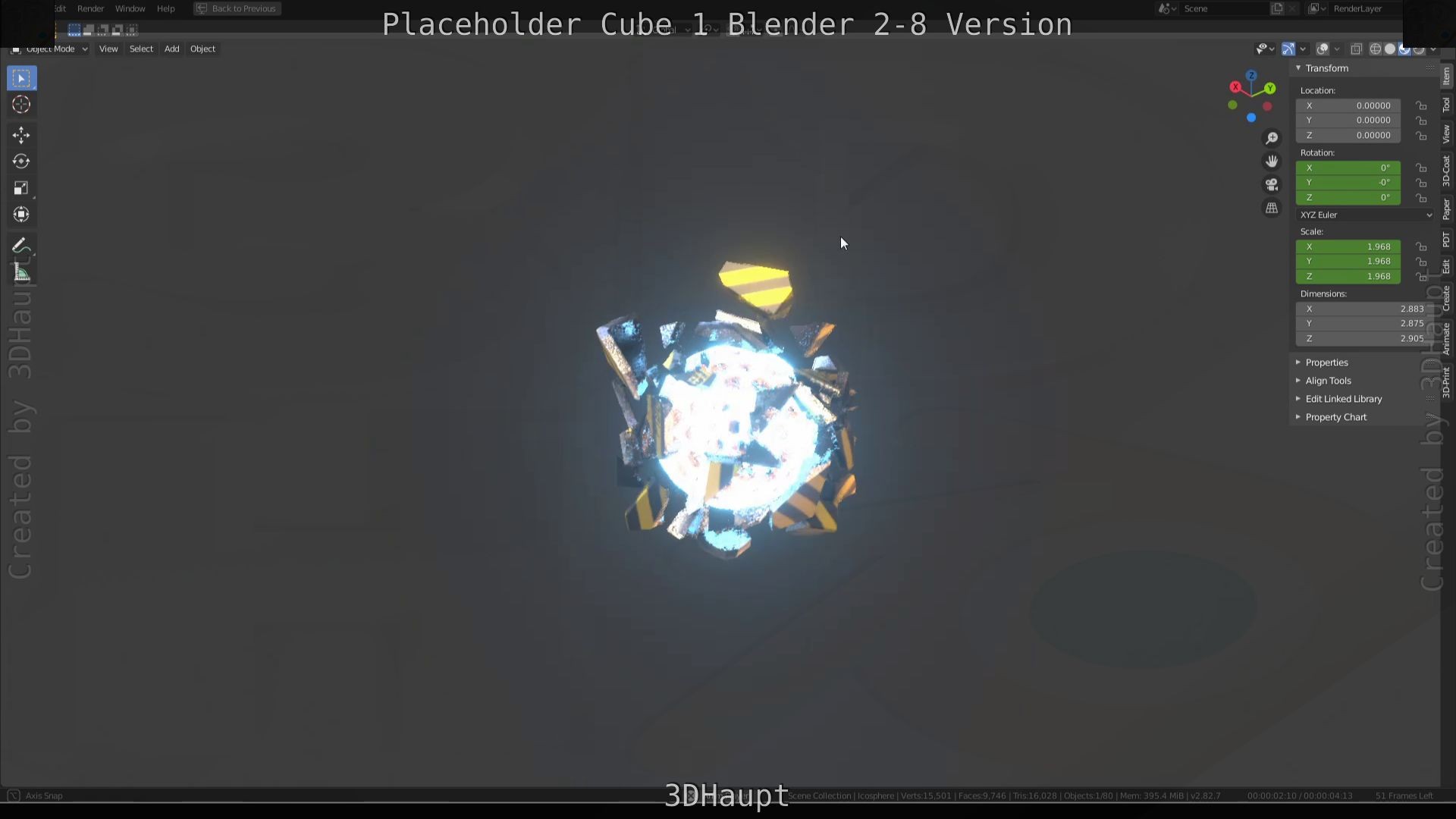 Placeholder Cube Version 1 Free 3D Model - .fbx . .stl .ply .obj .blend ...