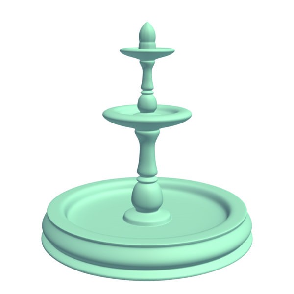 Large basin water fountain v2 Free 3D Model - .obj .stl - Free3D