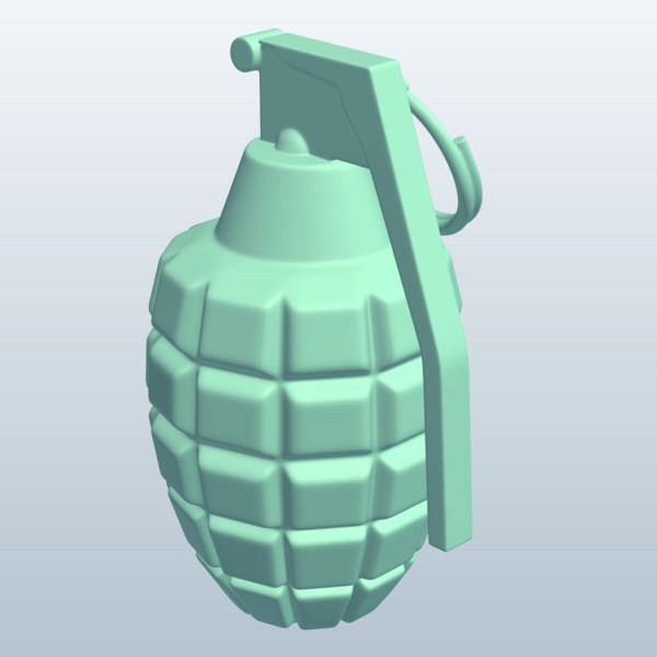 Hand grenade v1 Free 3D Model - .obj .stl - Free3D