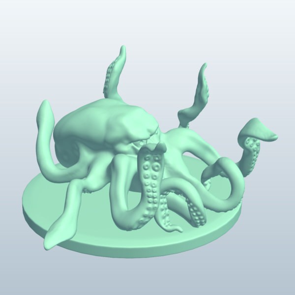 Kraken v1 Free 3D Model - .obj .stl - Free3D