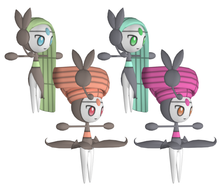 Meloetta (Pokemon) Free 3D Model - .dae .fbx - Free3D