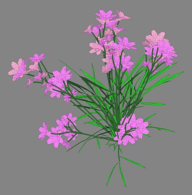 Flower 9 Free 3D Model - .3ds .obj .lwo .mtl .dxf - Free3D