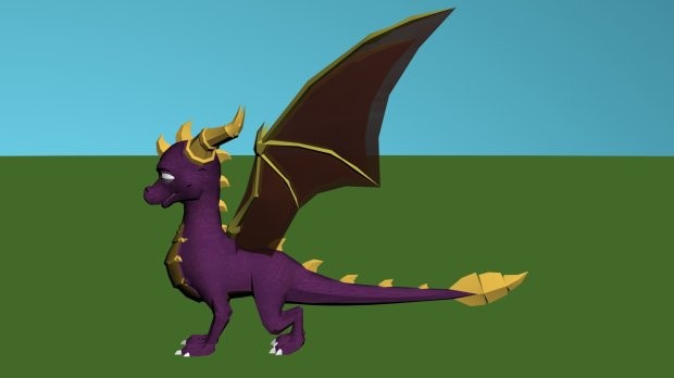 Spyro Free 3D Model - .3ds .obj .max .fbx - Free3D