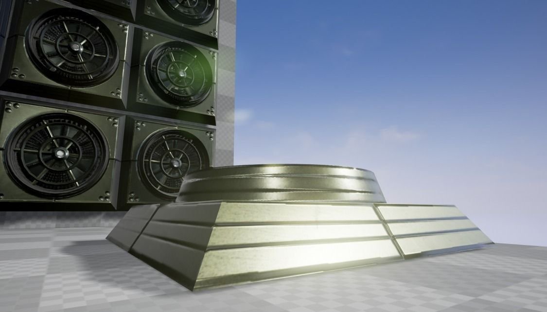 Industrial Fan Low-Poly and Animated Free 3D Model - .obj .dae .blend ...