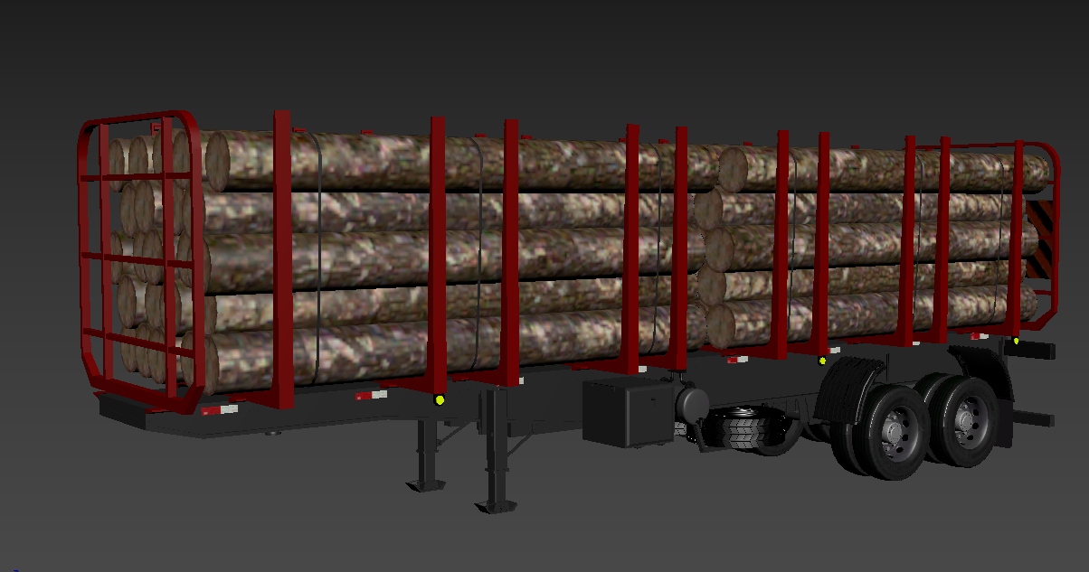 Truck Wood Trailer Free Free 3D Model - .fbx - Free3D