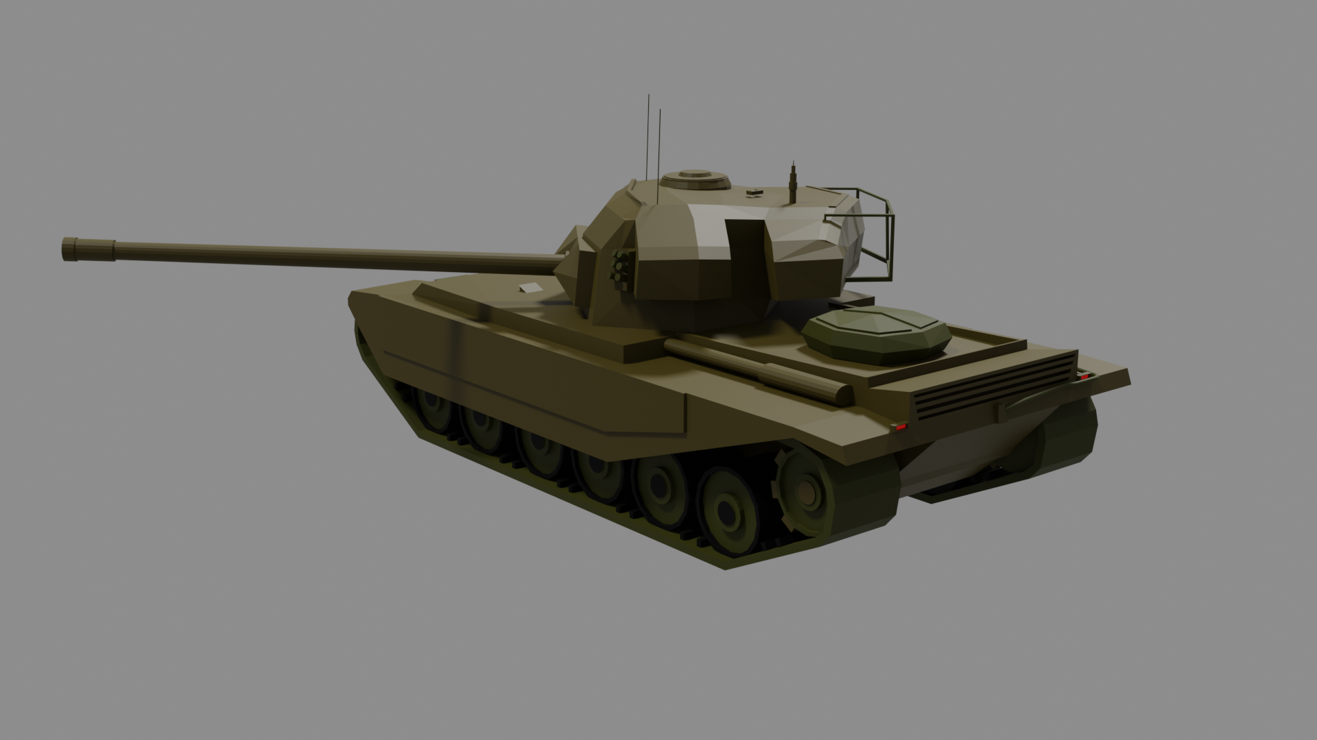 Tank low poly 3 Free 3D Model - .blend .obj .fbx .dae - Free3D
