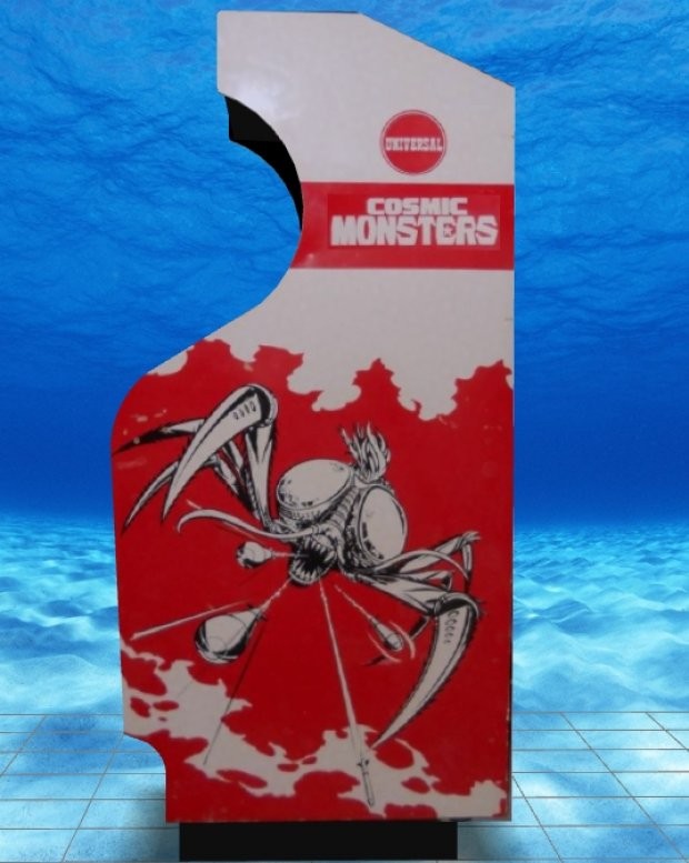 Cosmic Monsters Upright Arcade Machine Free 3D Model - .3ds - Free3D