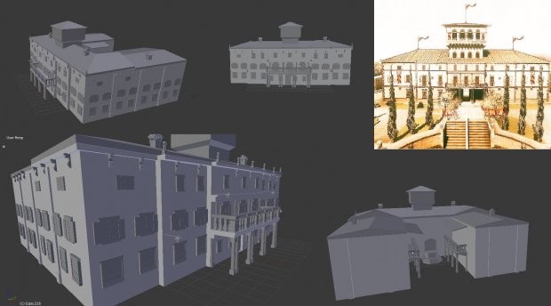 Mansion Auditore ( Assassin\'s Creed ) Free 3D Model - .3ds .obj .mtl ...