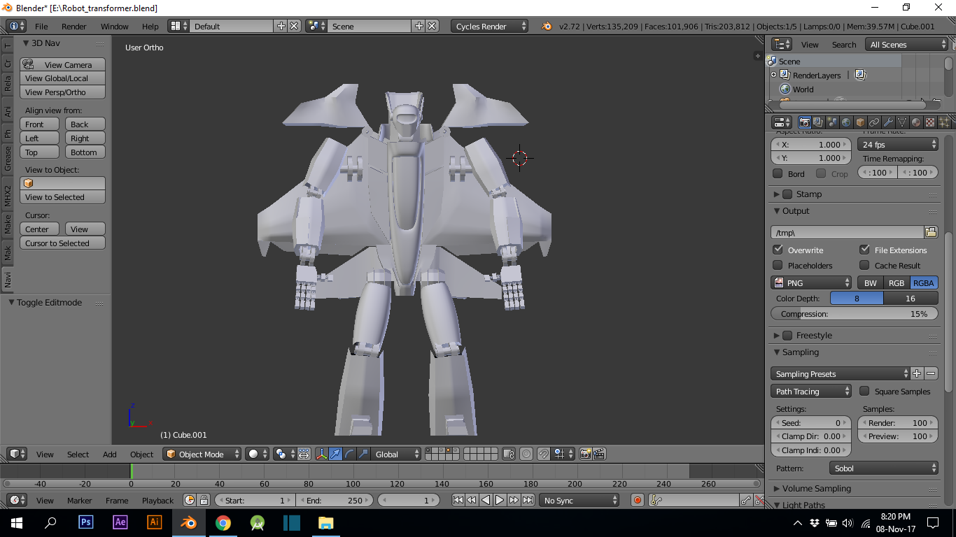 Robot to Jet Transformer Free 3D Model - .blend - Free3D