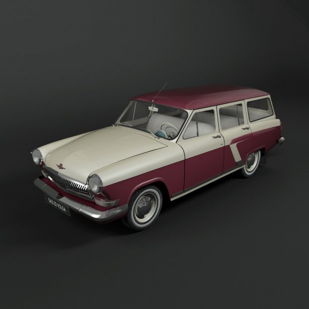 Volga Gaz M22 (1959) Free 3D Model - .max - Free3D