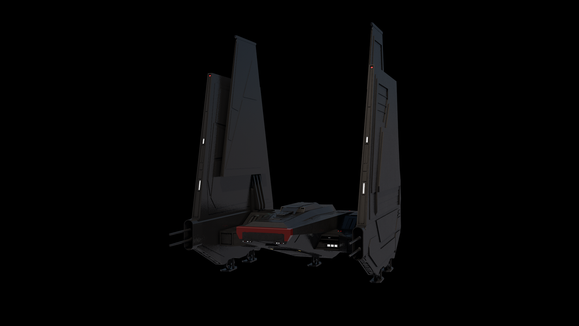 Kylo Ren Command Shuttle Free 3D Model - .obj .c4d .skp - Free3D